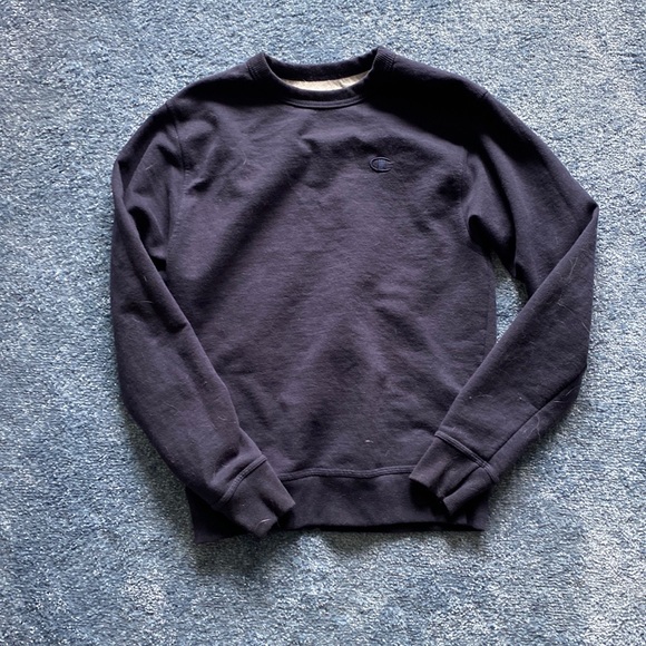 Champion | Sweaters | Mens Small Champion Navy Blue Crewneck Sweater ...